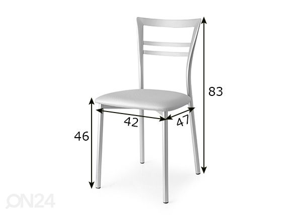Ruokapöydän tuoli Go, 2 kpl CG-316537 - ON24 Home & Living