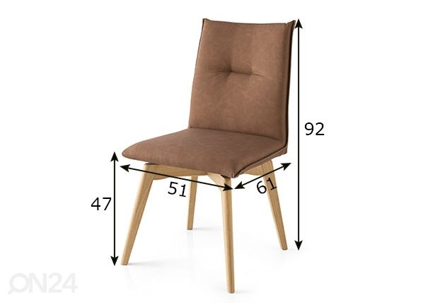 Ruokapöydän tuoli Maya, 2 kpl CG-316624 - ON24 Home & Living