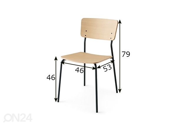 Ruokapöydän tuoli Snack, 2 kpl CG-317114 - ON24 Home & Living