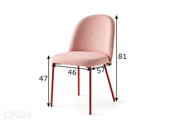 Ruokapöydän tuoli Tuka, 2 kpl CG-317123 - ON24 Home & Living