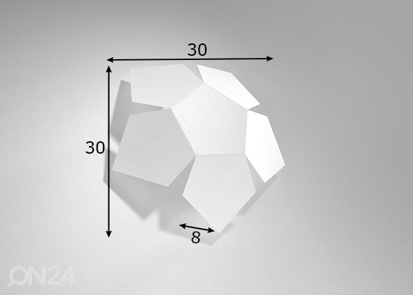 Seinävalaisin Penta, valkoinen AA-390033 - ON24 Home & Living