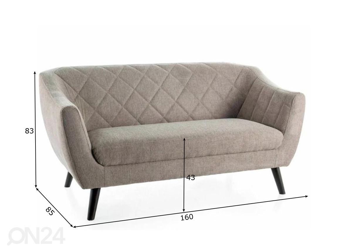 2-istuttava sohva WS-478025 - ON24 Home & Living