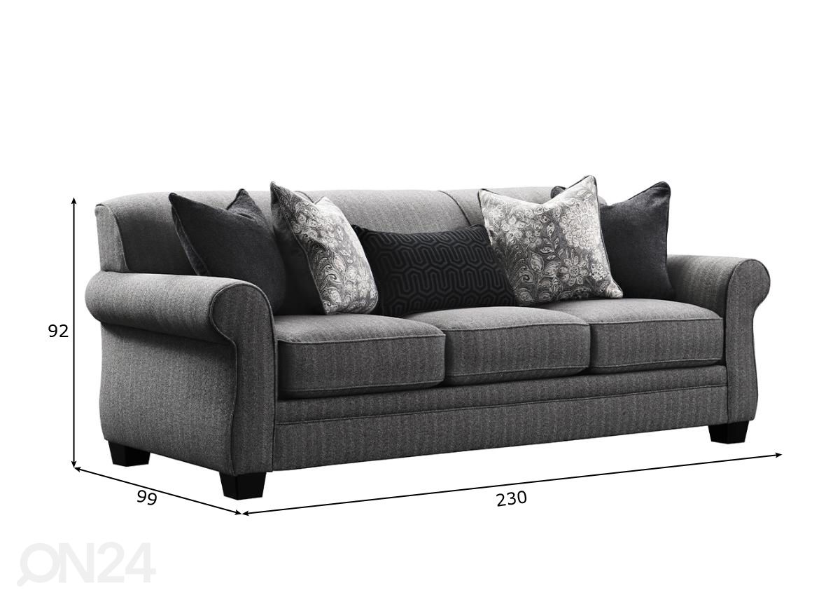 3-istuttava sohva BM-472634 - ON24 Home & Living