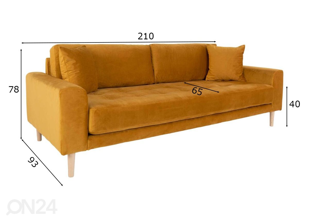 Sohva Lido 3-istuttava MT-476513 - ON24.fi Sisustustavaratalo